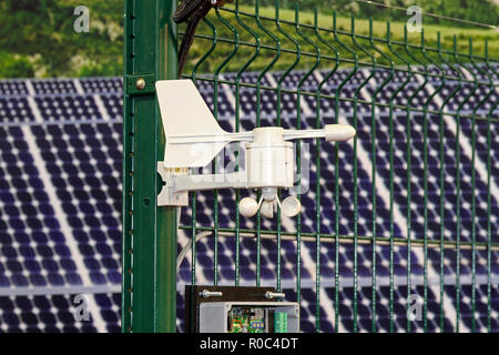 Wind speed measuring device for weather station Stock Photo - Alamy
