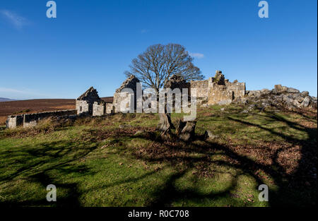 The abandoned farm of Blawearie on Bewick Moor at Old Bewick ...