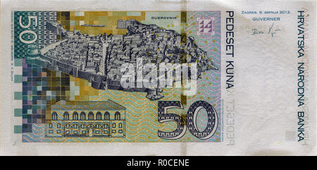 Croatian 50 kuna banknote Stock Photo - Alamy