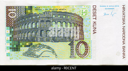 Croatian 10 kuna banknote Stock Photo - Alamy