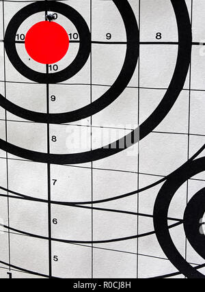 Shooting range target. Closeup view Stock Photo - Alamy