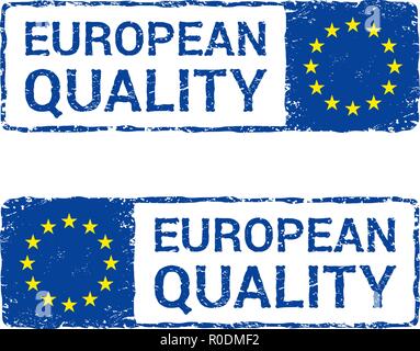 high quality stamp. high quality square grungy blue sign Stock Vector ...