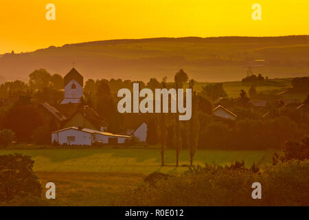 sunrise in the Eifel hills Stock Photo - Alamy