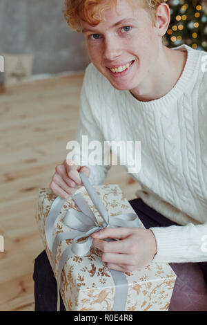 boxes with gifts, christmas, new year, birthday Stock Photo - Alamy