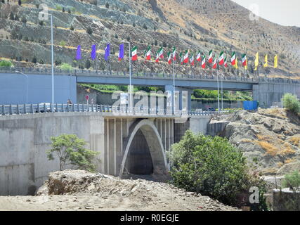 Islamic Republic of Iran. Tehran. City center and mountainous ...
