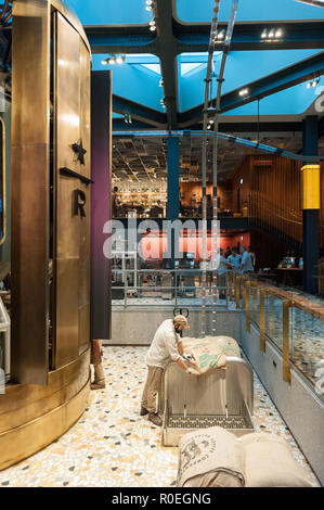 Interior of Starbuck's Reserve Roastery, Milan, Italy Stock Photo ...