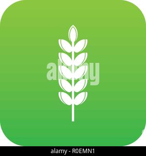 Grain spike icon digital green Stock Vector Image & Art - Alamy