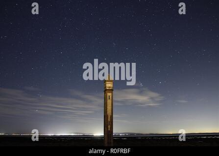 UK Rampside. Night shot of Rampside Needle. Also known as Rampside ...