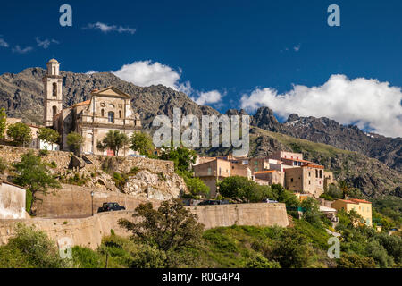 France, Haute Corse, Balagne, Montegrosso, village of Montemaggiore, in ...
