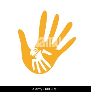stylized vector illustration of a helping hand Stock Vector Image & Art ...