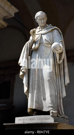 Statue of Bonaventura Cavalieri, Milan, Lombardy, Italy Stock Photo - Alamy
