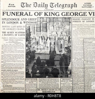 King George VI Funeral 1952 Queen Elizabeth Queen Mother on her way ...