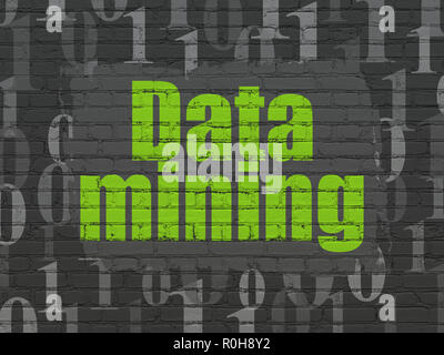 Data concept: Data Mining on wall background Stock Photo - Alamy