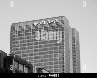 Barclays Bank Head Office Canary Wharf London United Kingdom Stock ...