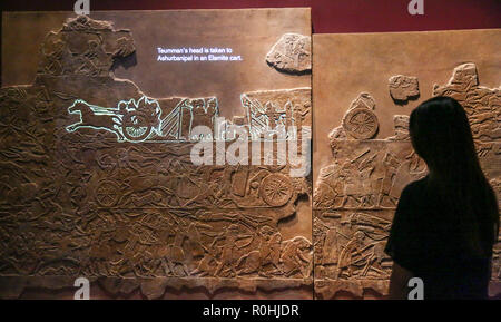 Ashurbanipal at the Battle of Til-Tuba. Museum: State Hermitage, St ...