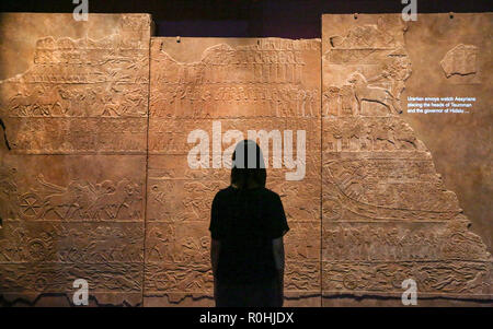 Ashurbanipal at the Battle of Til-Tuba. Museum: State Hermitage, St ...