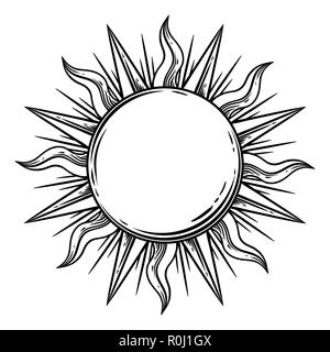 Hand Drawn Sun Stock Vector Image & Art - Alamy