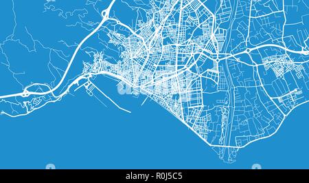 Urban vector city map of Almeria, Spain Stock Vector Image & Art - Alamy