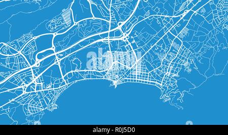 Urban vector city map of Benidorm, Spain Stock Vector Image & Art - Alamy