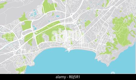 Urban vector city map of Benidorm, Spain Stock Vector Image & Art - Alamy