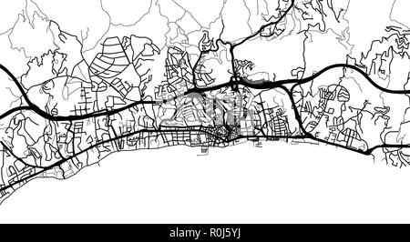 Urban vector city map of Marbella, Spain Stock Vector Image & Art - Alamy