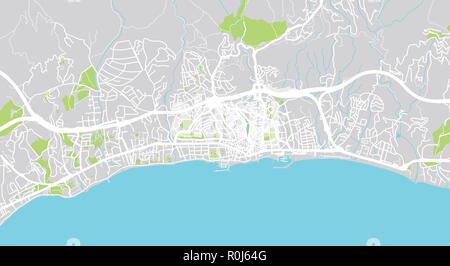 Urban vector city map of Marbella, Spain Stock Vector Image & Art - Alamy