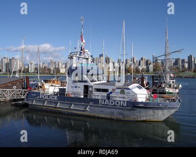 Royal Canadian Mounted Police patrol boats Nanaimo harbor Vancouver ...