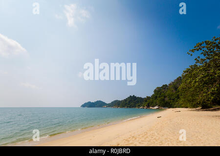 Pasir Bogak beach on Pangkor island in Malaysia. Beautiful seascape and ...