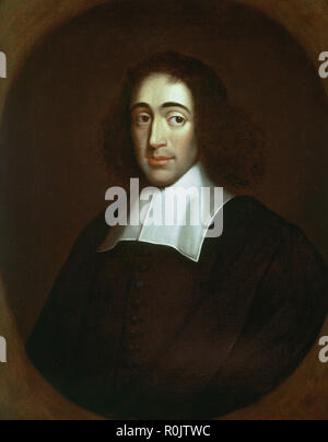 Portrait of Baruch Spinoza (1632-1677) a Dutch philosopher of Sephardi ...