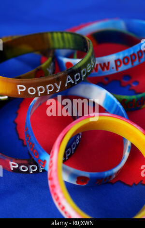 General views of Poppy Appeal fundraising merchandise and army cadets ...