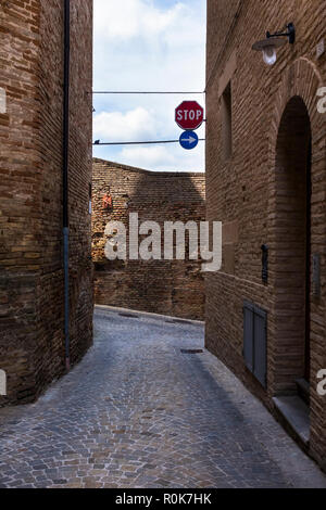 View of Corinaldo village, Corinaldo, Ancona, Marche, Italy Stock Photo ...
