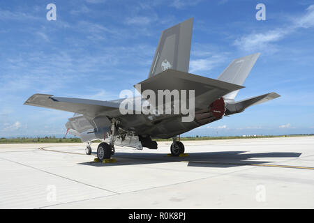 Italian Air Force F-35A on the ramp at Amendola Air Base, Italy Stock ...