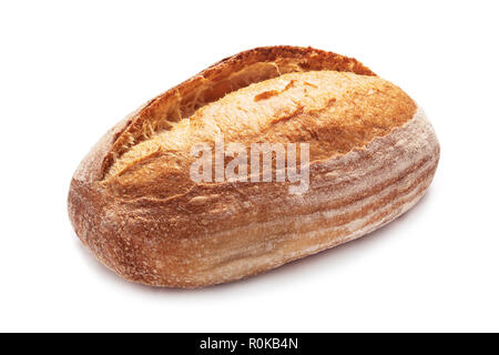 Appetizing crunchy crust bread isolated on white background Stock Photo ...