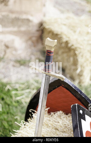 Ancient medieval sword, detail of death weapon, history Stock Photo - Alamy
