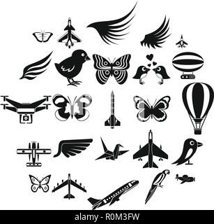 Fowl icons set, simple style Stock Vector Image & Art - Alamy