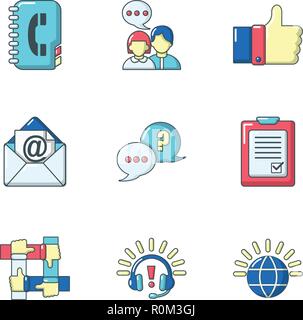 Command icons set, cartoon style Stock Vector Image & Art - Alamy