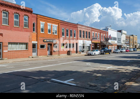 Buildings in the main square of Lancaster, Wisconsin Stock Photo - Alamy