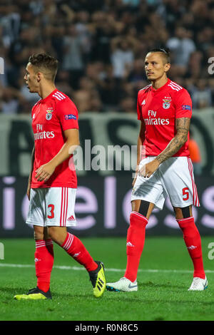 UEFA Champions League soccer match Real Madrid vs Benfica at Santiago ...