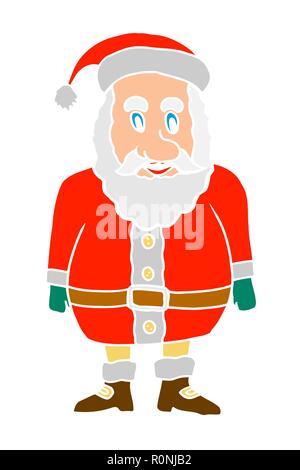 cartoon santa claus punching air with speech bubble Stock Vector Image ...