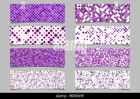 Abstract modern diagonal rounded square pattern banner background set Stock Vector Image & Art ...