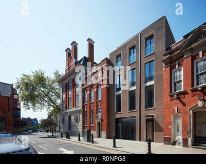 Facade elevation on Chelsea Manor Street. 224 - 226 Kings Road, London ...