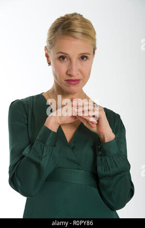 Actress Solveig AUGUST plays the role of Margret Merz, in the ARD ...