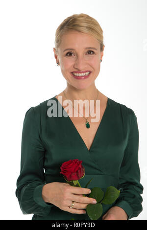 Actress Solveig AUGUST plays the role of Margret Merz, in the ARD ...