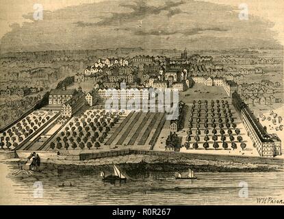 aerial view of Inner Temple Garden, London EC4 Stock Photo - Alamy