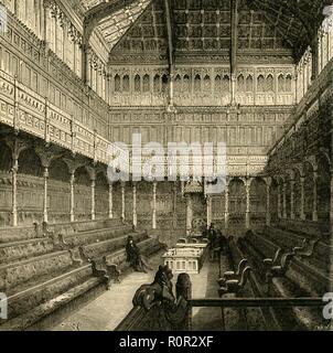 Interior of the Commons chamber Houses of Parliament Westminster Stock ...