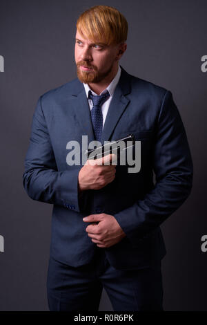 businessman thinking about security concept Stock Photo - Alamy