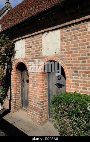 Saunders Almshouses, Flamstead, Hertfordshire, are four, one storey ...