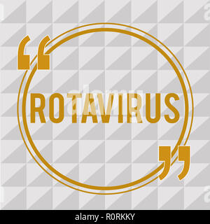 Handwriting text Rotavirus. Concept meaning Leading cause of severe ...