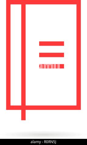 Notebook Simple vector icon. Illustration symbol design template for ...