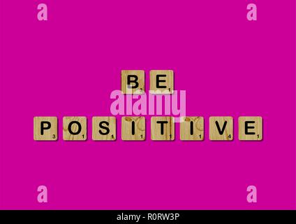 Scrabble tiles spells out Motivational quote Scrabble Blocks Letters ...